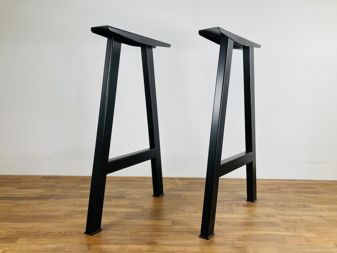 Farmhouse Bar Height Table Legs , 40" A-style Table Legs, 20" Wide Base, Height 36”- 40" Set (2 ...