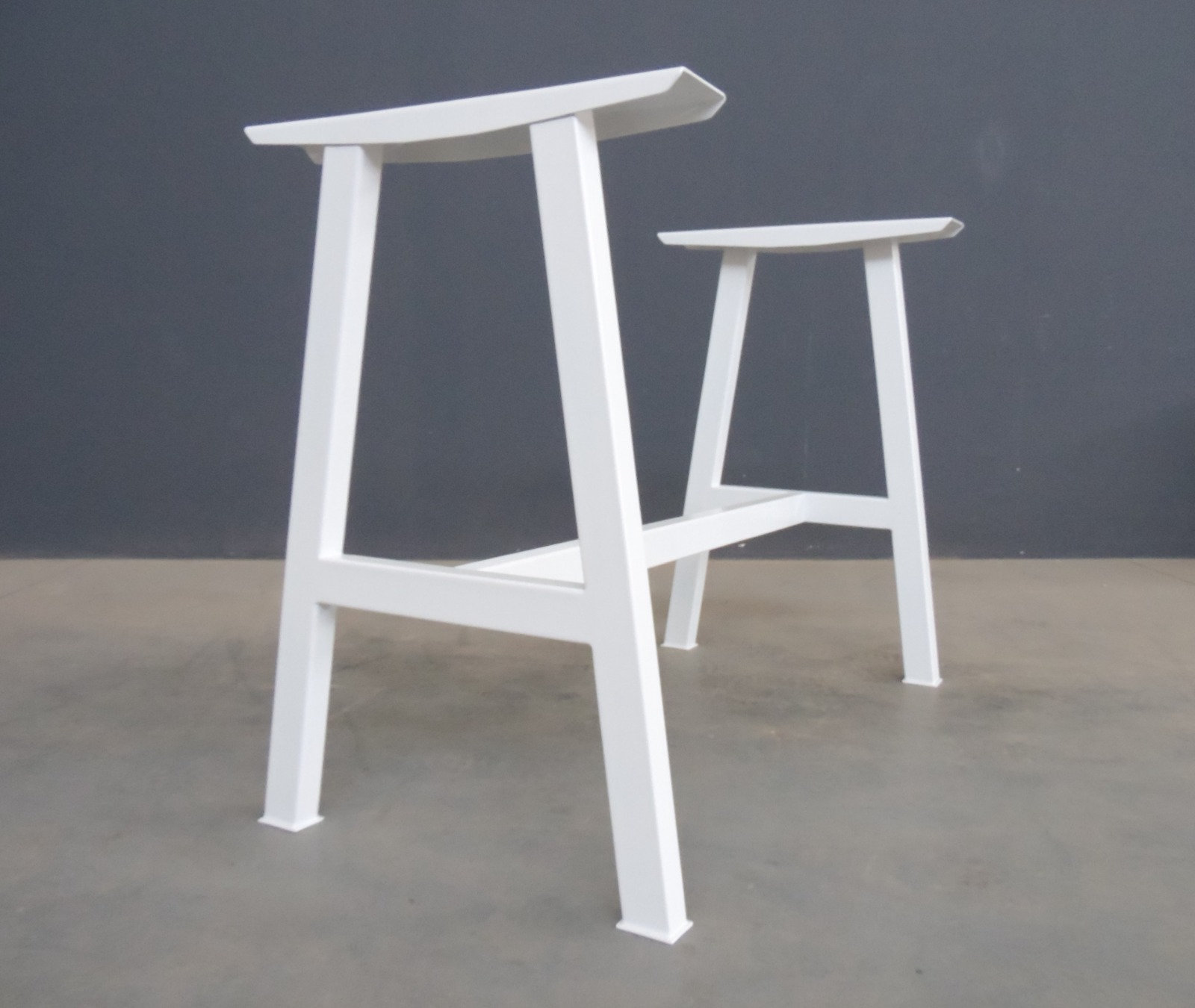 Bar Height Steel Table Legs – 40” Height | A - Frame Base for Small ...