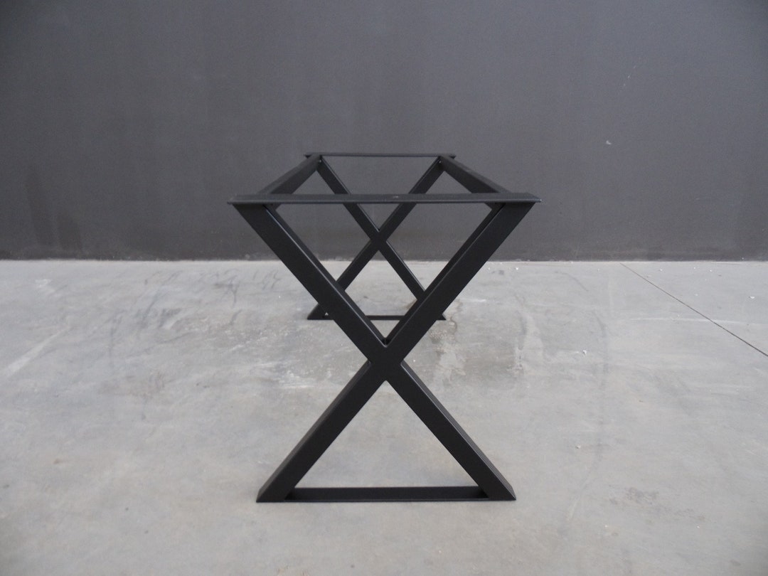 Metal Dining Table Base | 28" H X Iron Table Base |24" W X Length 52" X ...