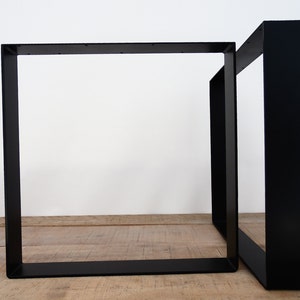 28 Wide Flat Steel Table Legs,28 Wide Bases, Height 26 30 Set2 - Etsy