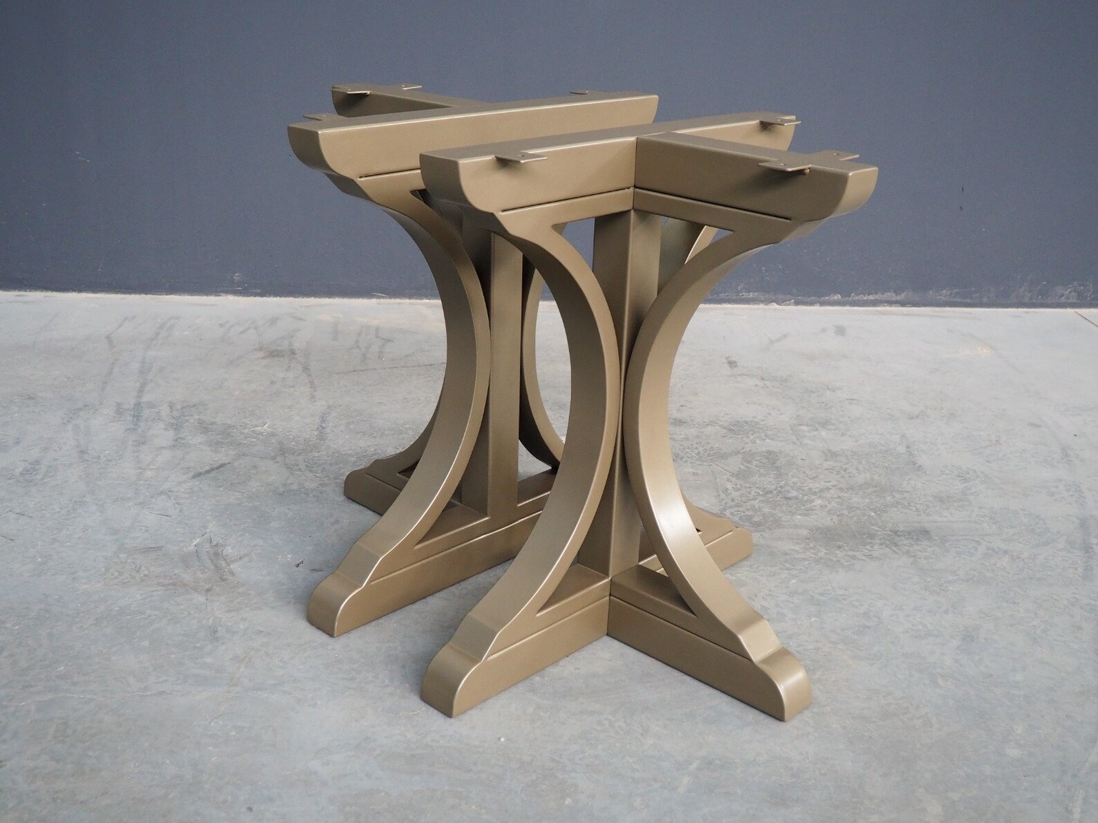 Modern Dining Table Legs Handmade & Customizable REY SELCUK Trestle ...