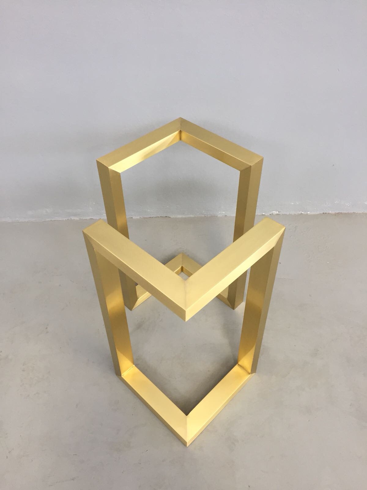 Brass Dining Table Legs ,28" H X 20" W Bracket Legs, Customizable ...