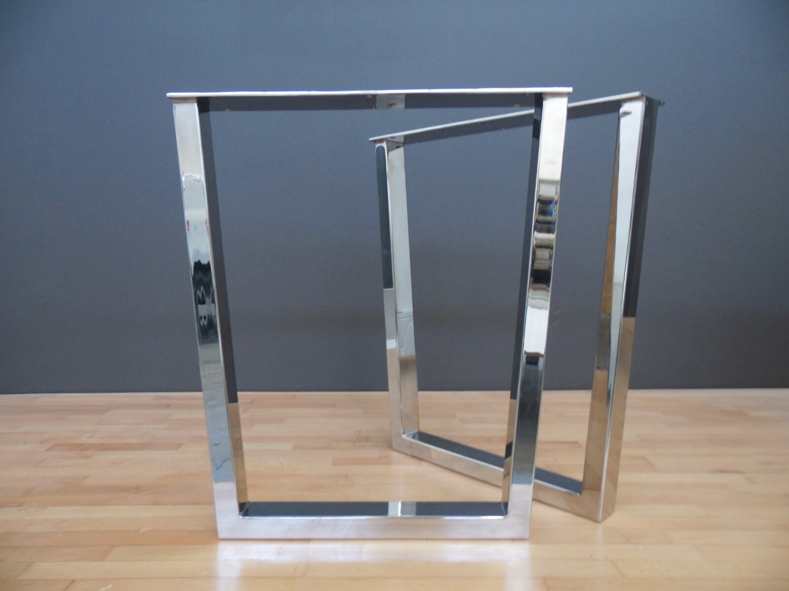 Modern Stainless Steel Dining Table Legs 28'' | Etsy