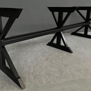 HEAVY DUTY Dining Table Base | Customizable ( 28" H X 28" W X 96"l ...
