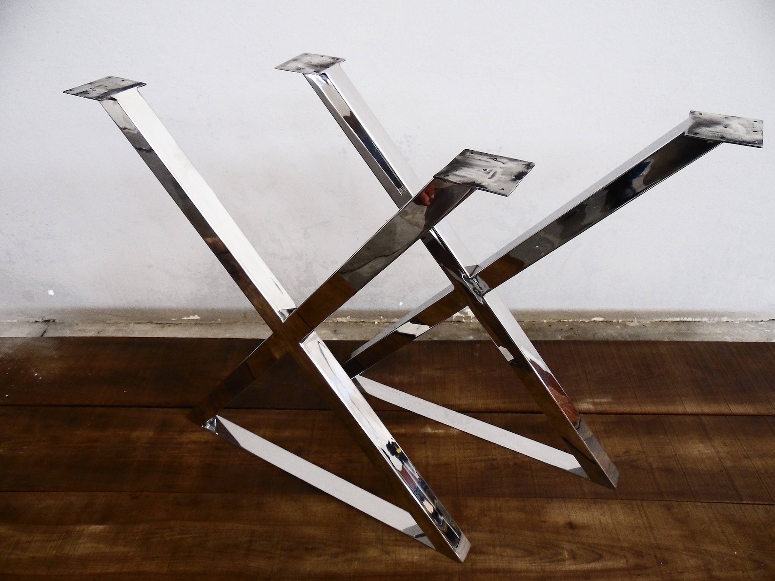 Bar Height Steel Table Legs 40 X-frame Table Legs | Etsy