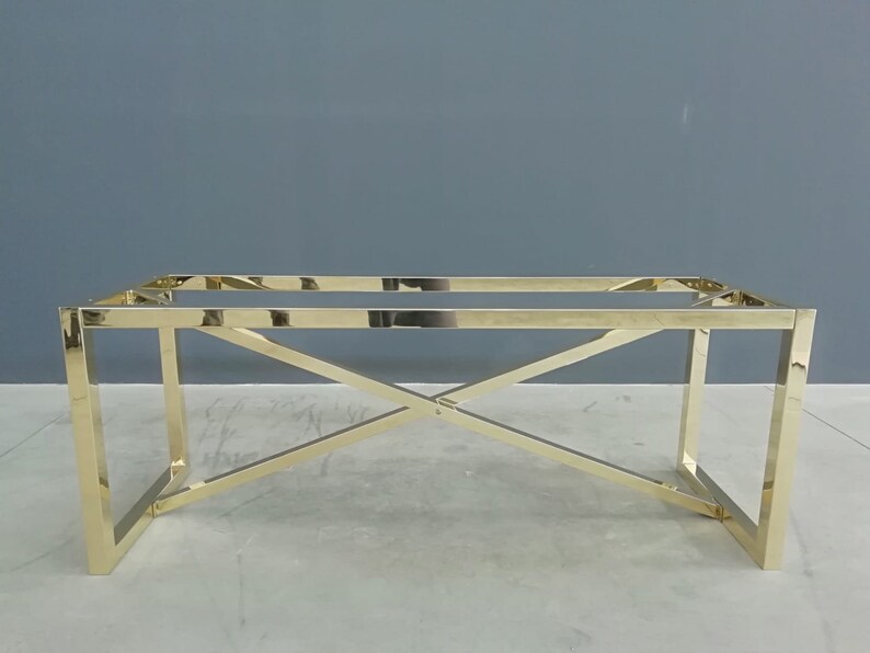 Modern Brass Dining Table Base 28h X28w X - Etsy