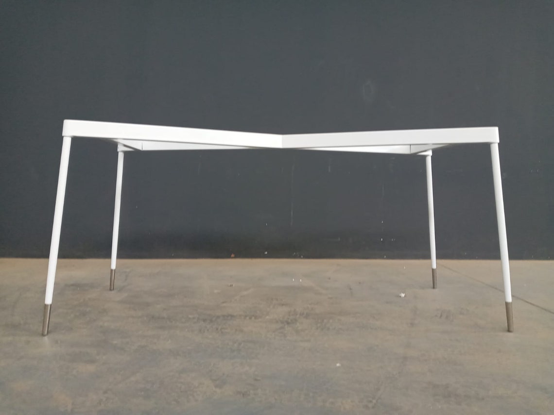 Modern Metal Counter Table Base , 35"h X 28"w X 72” L CIRID Table Base ...