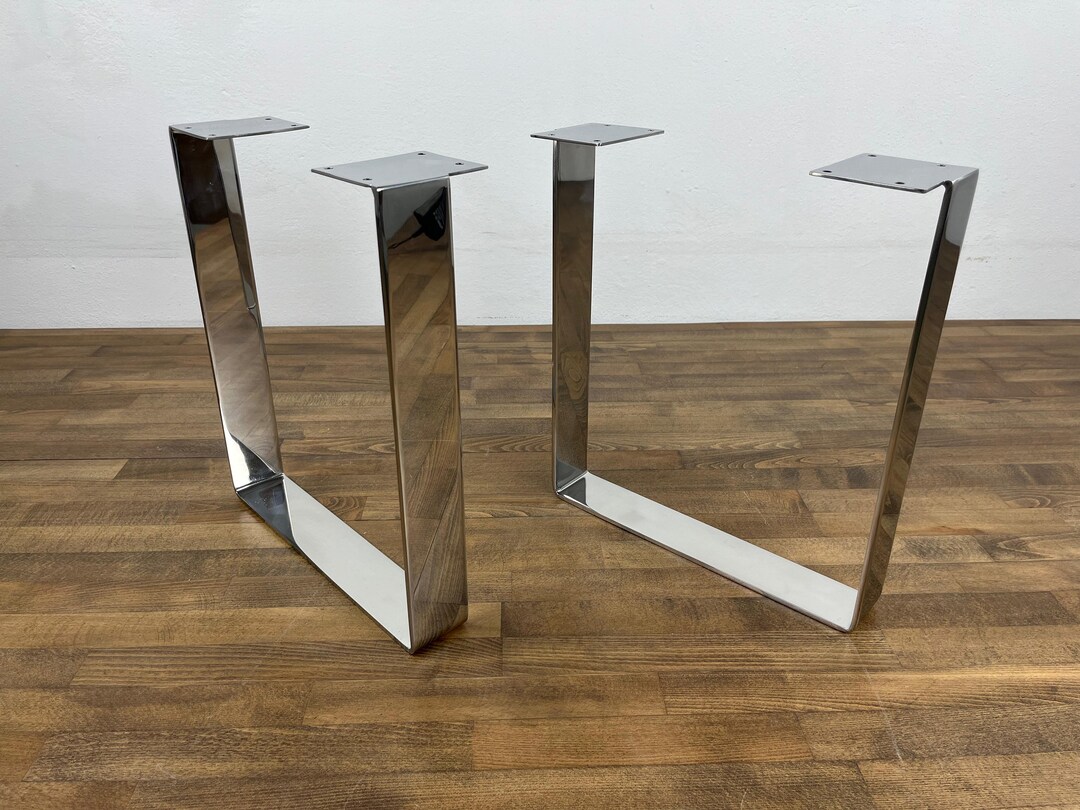 16 Stainless Steel Bench Legs, Square Table Legs , SET2 - Etsy