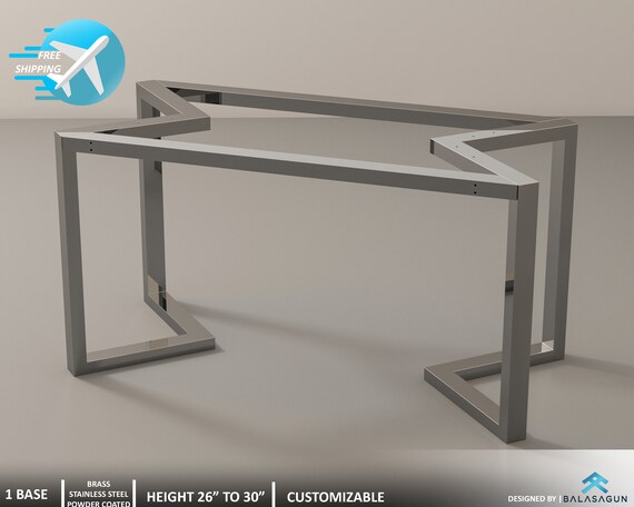 STAINLESS STEEL STURDY Dining Table Base 28 H X 24 W X 52 - Etsy