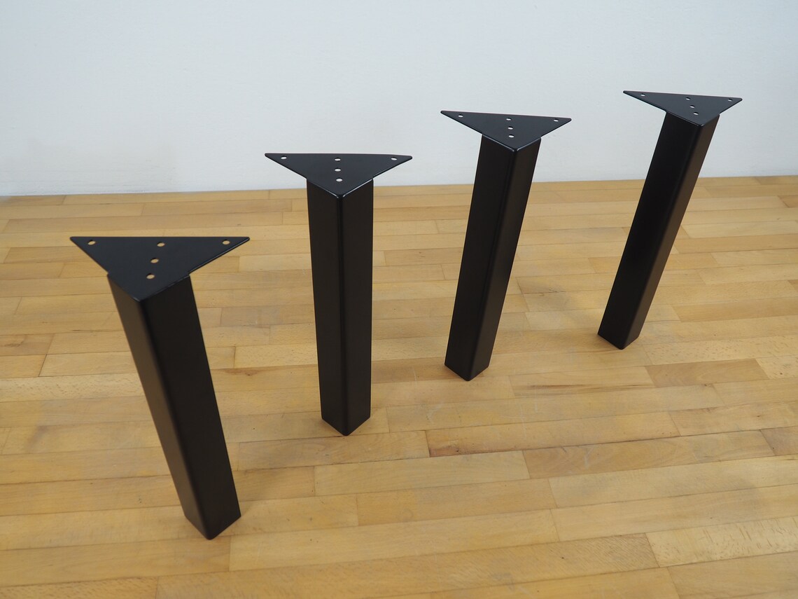 Metal Table Legs , 28" Angle Steel Table Legs, Height 26" - 30" Set(4 ...