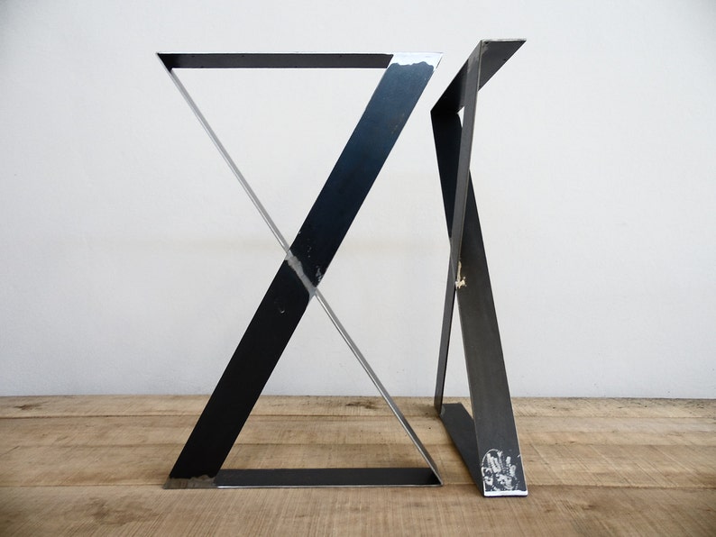 40 H X 24 W X-frame Wide Flat Table Legs Bar Height | Etsy