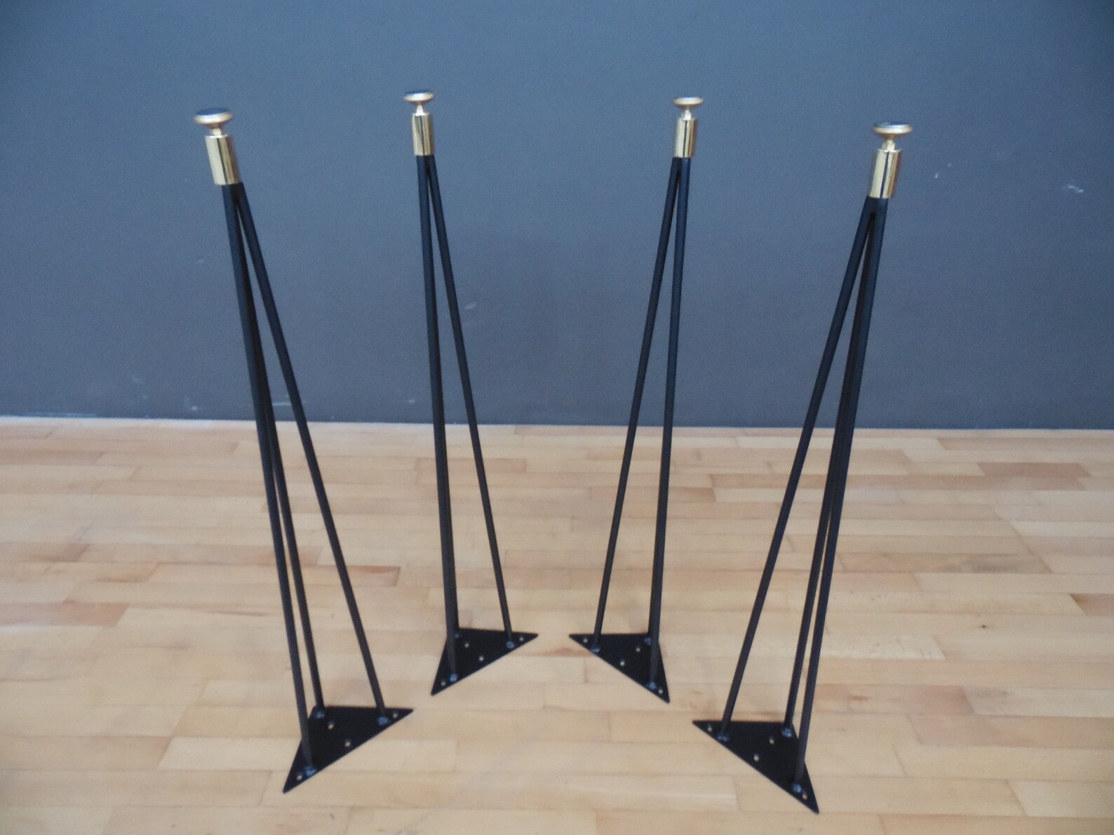 Hairpin Table Legs 28 3-pin-gold Table Legs Height | Etsy