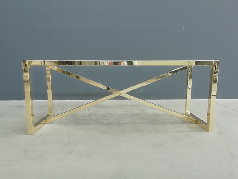 Modern Brass Dining Table Base 28h X28w X - Etsy