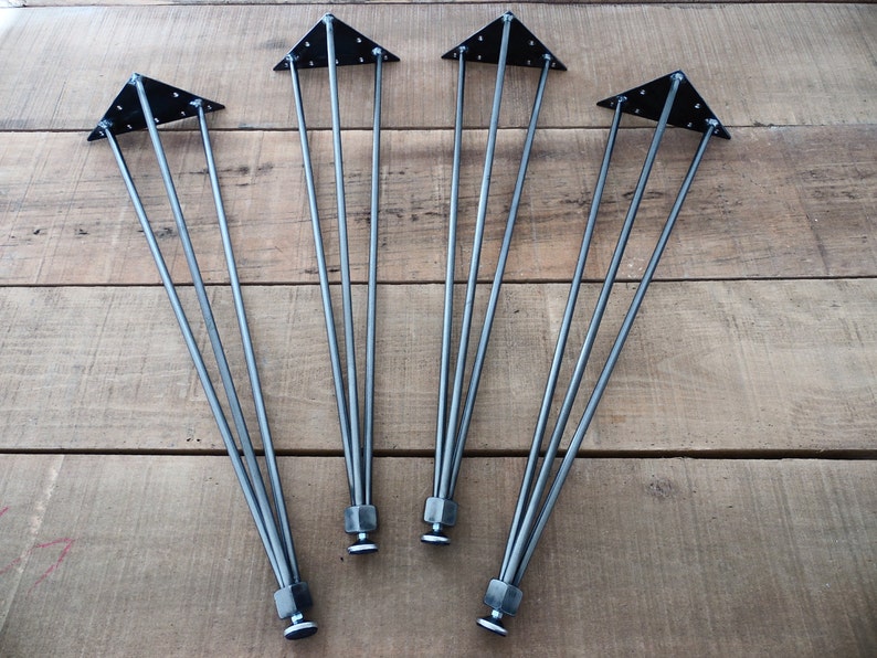 28 Hairpin Table Legs 3-Pin-Nuts Height 2630 | Etsy