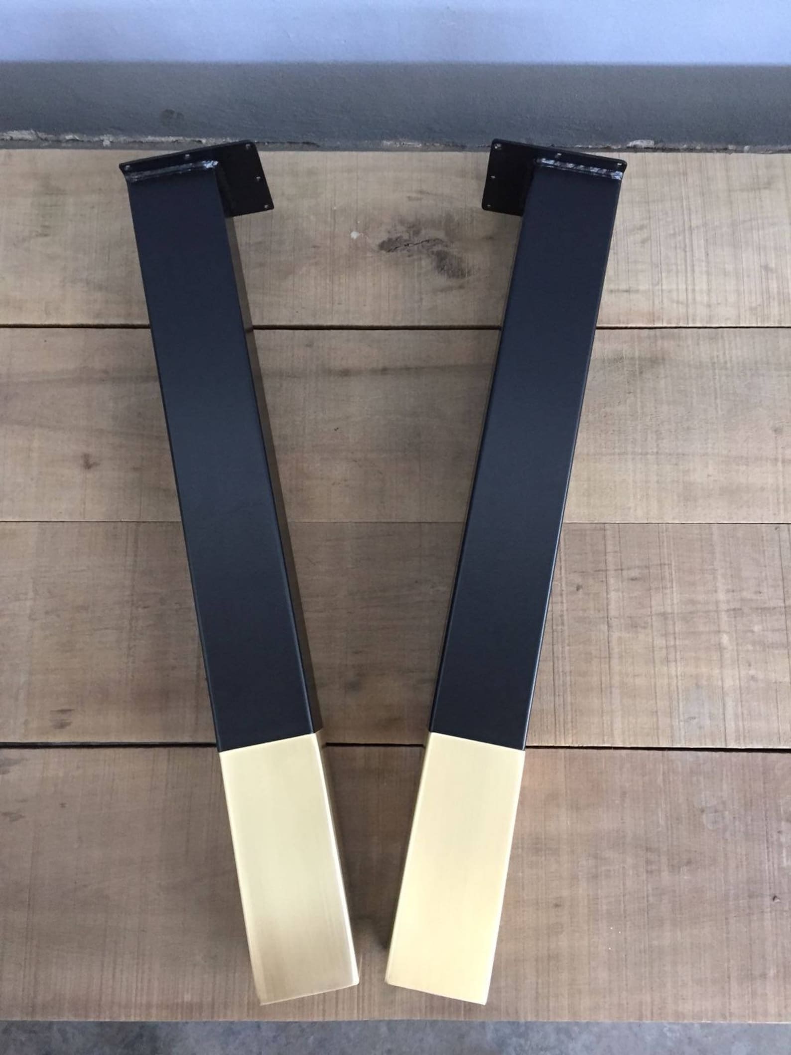 Steel&brass Dining Table Legs Modern FURNITURE LEGS - Etsy