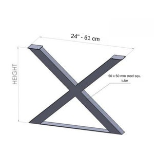 35 X Frame Table Legs Counter Table Legs Base 24 Width Height 31