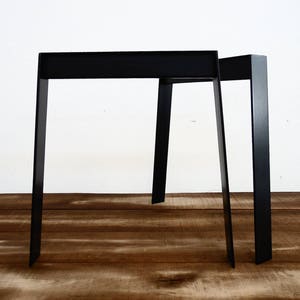 Modern Metal Dining Table Legs 28 Flat Steel-B Table | Etsy