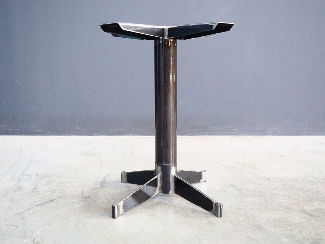 Metal Dining Table PEDESTAL | CUSTOMIZABLE Iron Table Legs | 28" ORD ...