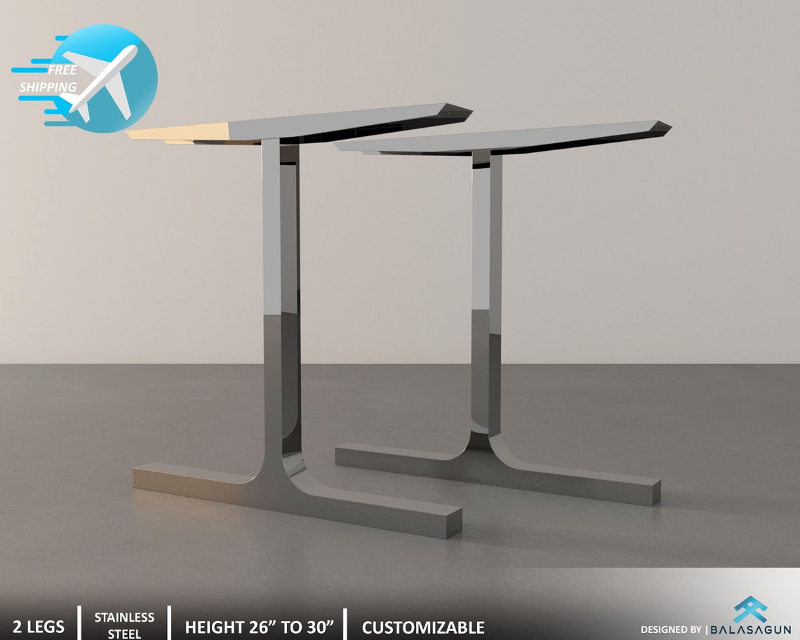 Modern Metal Dining Table Legs 28 BESIK Single Bar - Etsy