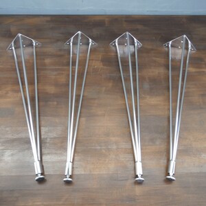 Metal Table Legs ,28 3-pins-s Stainless Steel Hairpin Table Legs,height ...