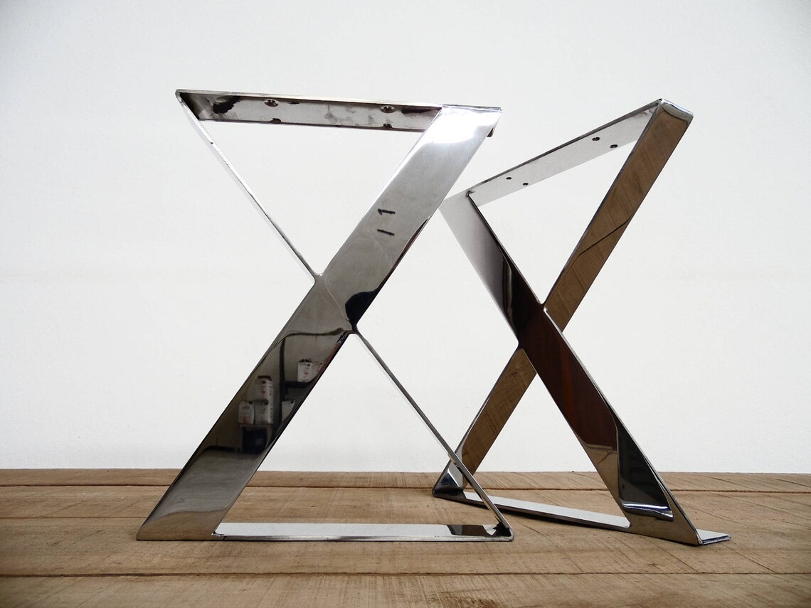 Coffee Table Legs Metal X Frame Steel Table Legs Modern - Etsy