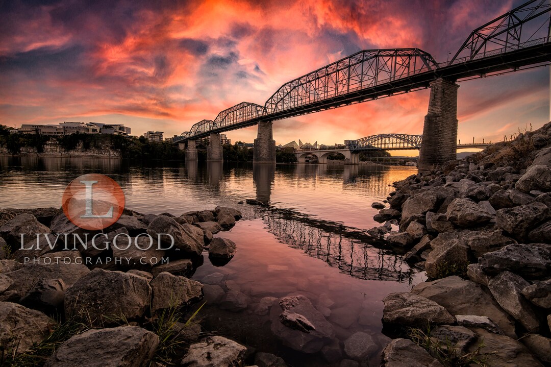 Chattanooga Landscape Photography Walnut Street Bridge & - Etsy
