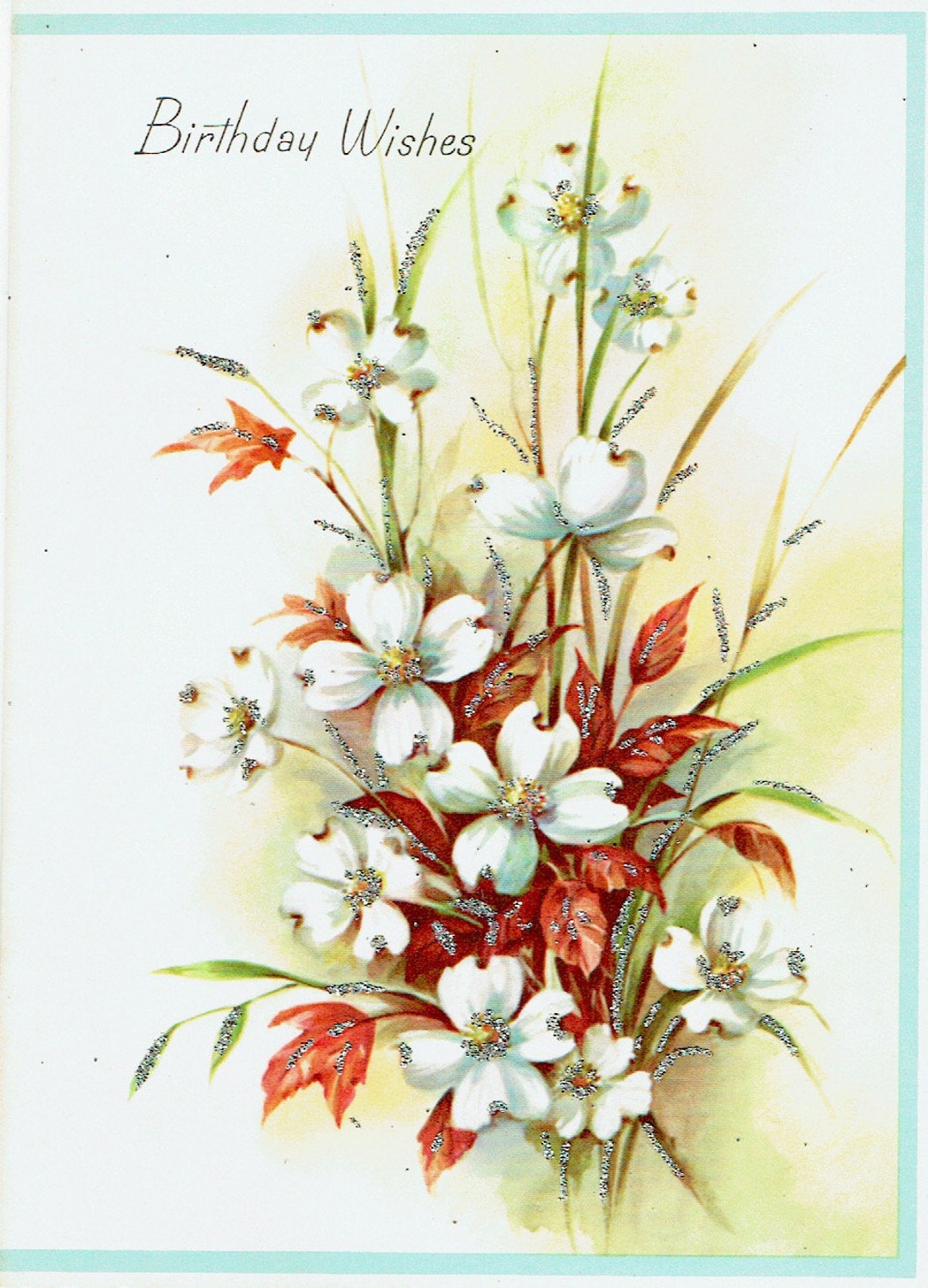 1950s Vintage Birthday Card "truly Beautiful Assortment" - Etsy