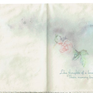1950s Unused Vintage Sympathy Card and Envelope; See Through Parchment ...