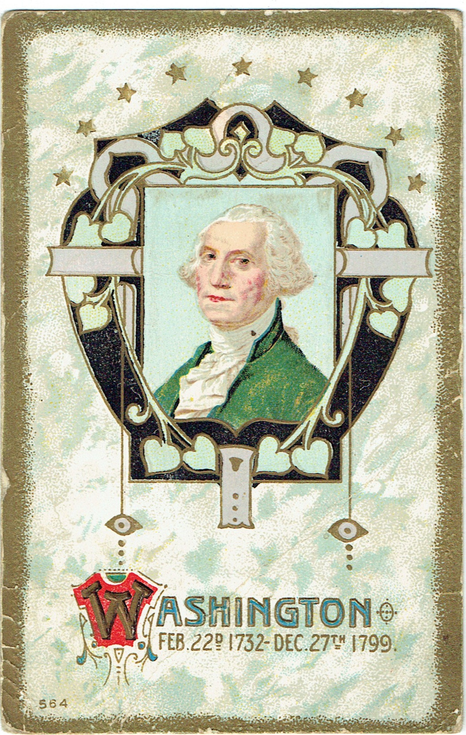 Trio of Vintage Washington's Birthday Post Cards Antique - Etsy