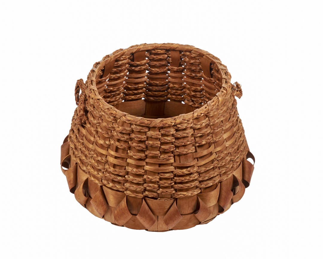 Native American Sweet Grass Braided, Ribbon, Splint Basket - Etsy
