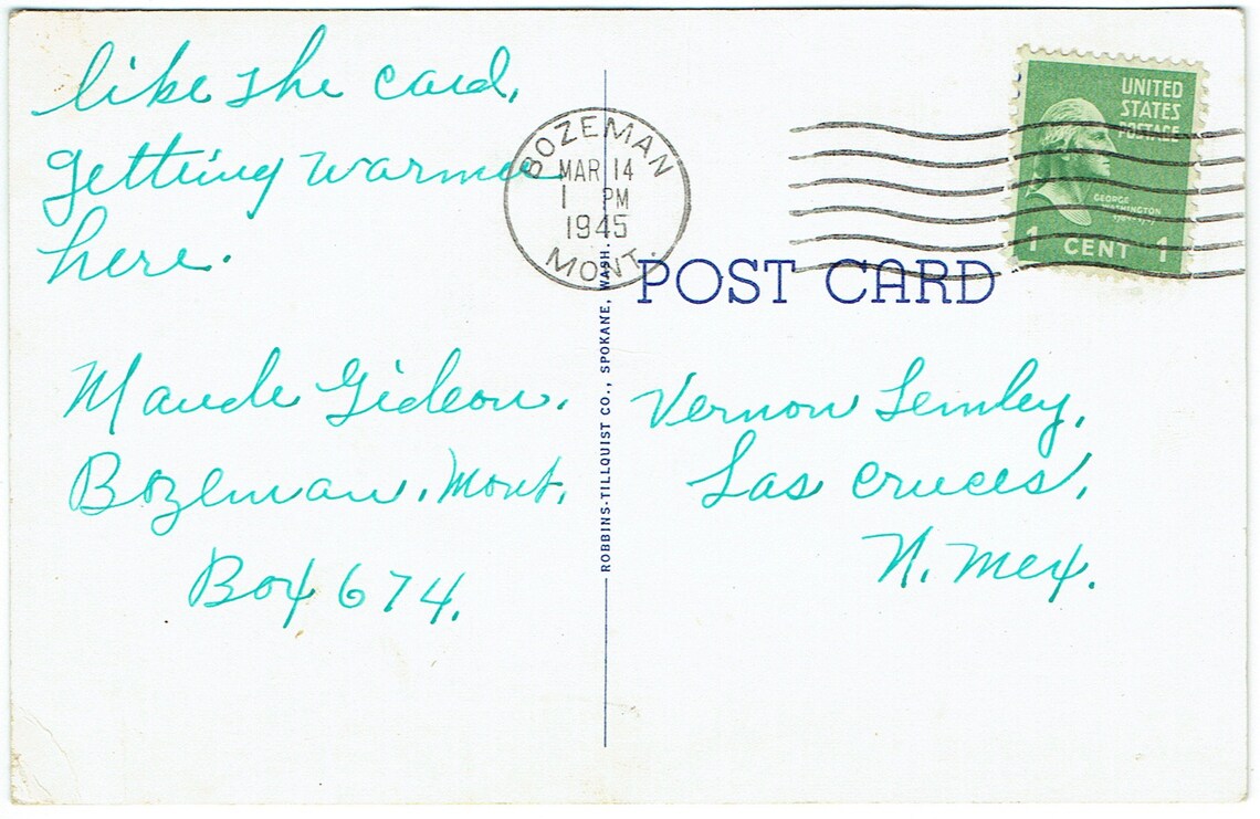 Vintage Post Cards: Lot of 5 Cowboy Westerns 1917 1945 - Etsy