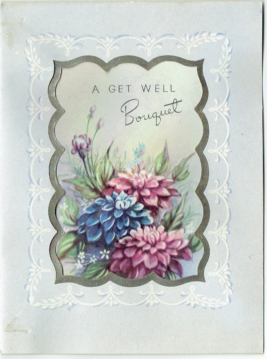 1940s Unused Vintage Get Well Card and Envelope From the - Etsy