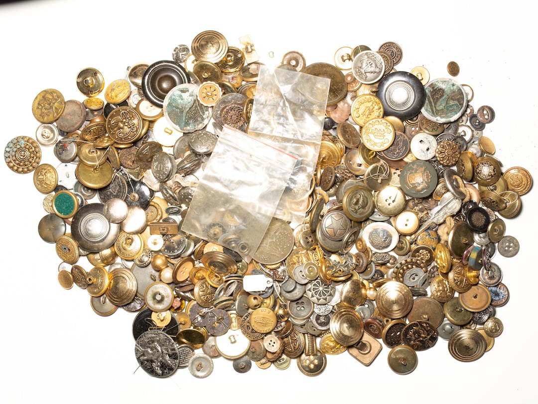 Buttons, 600 Metal Vintage Antique , Fire Department, Service, GS ...