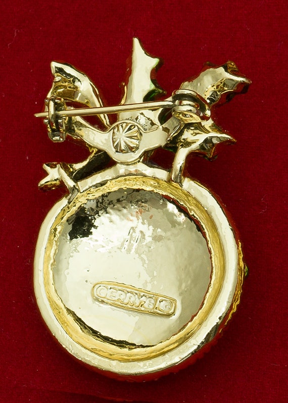 Christmas Gerry's Pomander Ball Brooch Pin - Gem