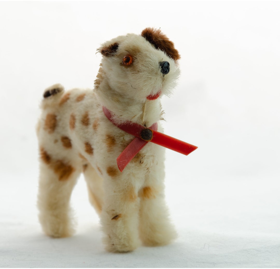 Vintage Miniature Toy Dog Made of Real Hide, Fur - Etsy