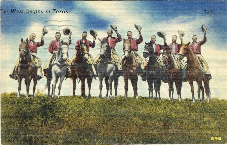 Vintage Post Cards: Lot of 5 Cowboy Westerns 1917 1945 - Etsy