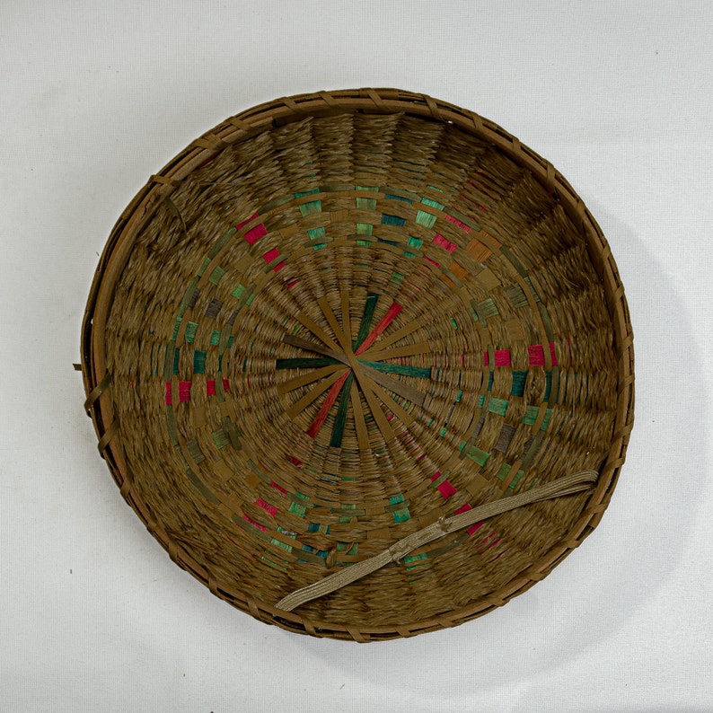 Antique Large 8 Inch Round Sewing Basket | Etsy