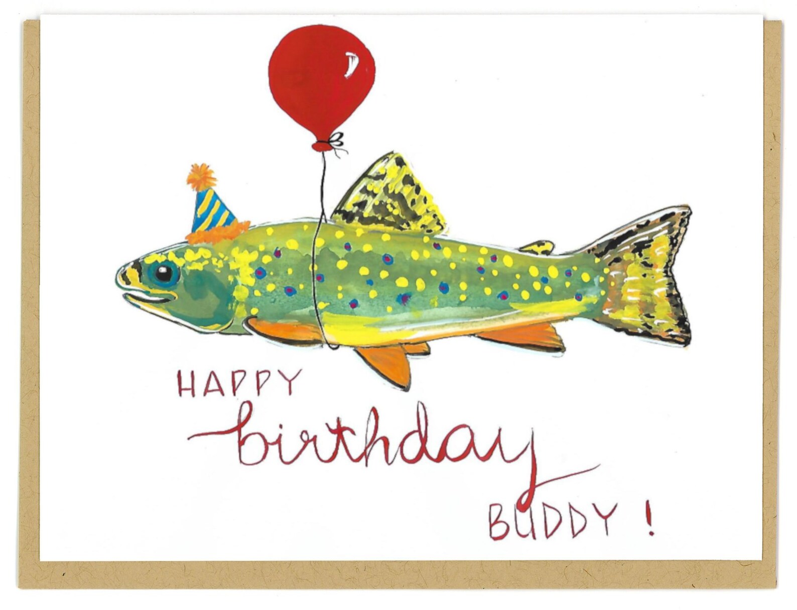 Fish Happy Birthday Card - Etsy