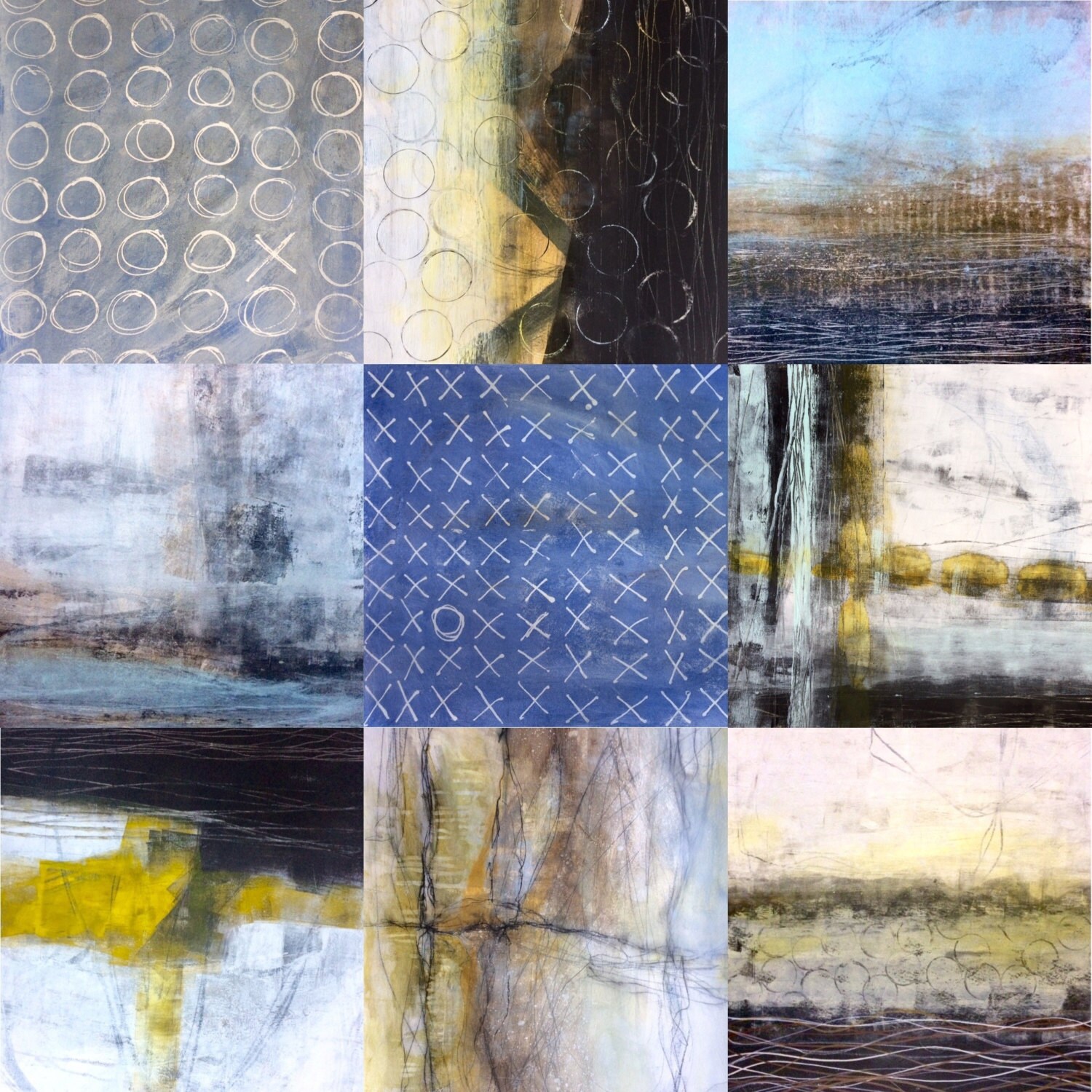 Otherworldy Original Misty Landscape Minimalism Abstract | Etsy