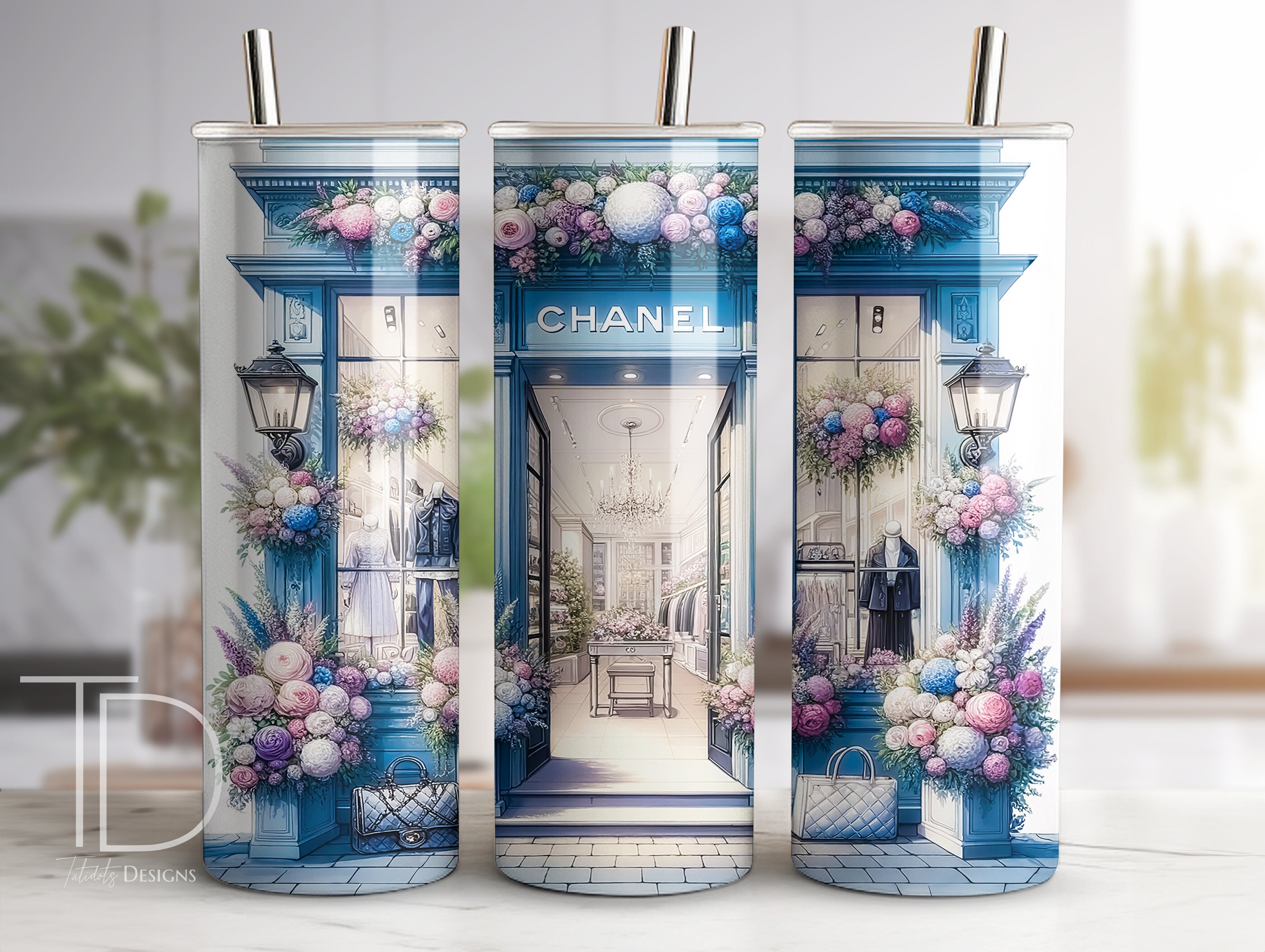 Chic Boutique Tumbler Design Store Tumbler Wrap, Seamless Fashion ...