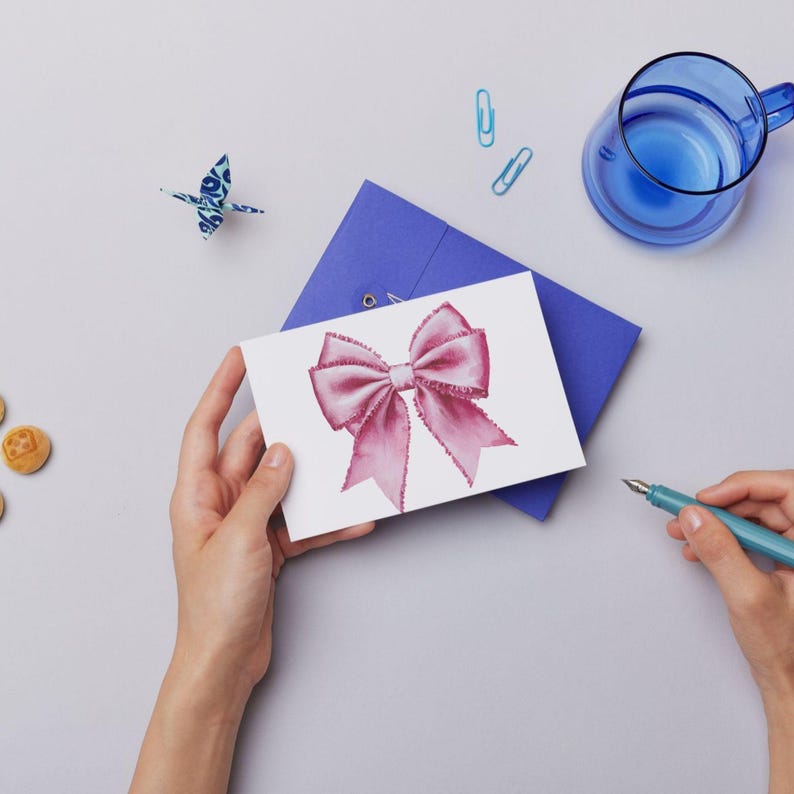 Coquette PNG Bundle, Watercolor Pink Bow, 8 Pink Bow Clipart, Coquette ...