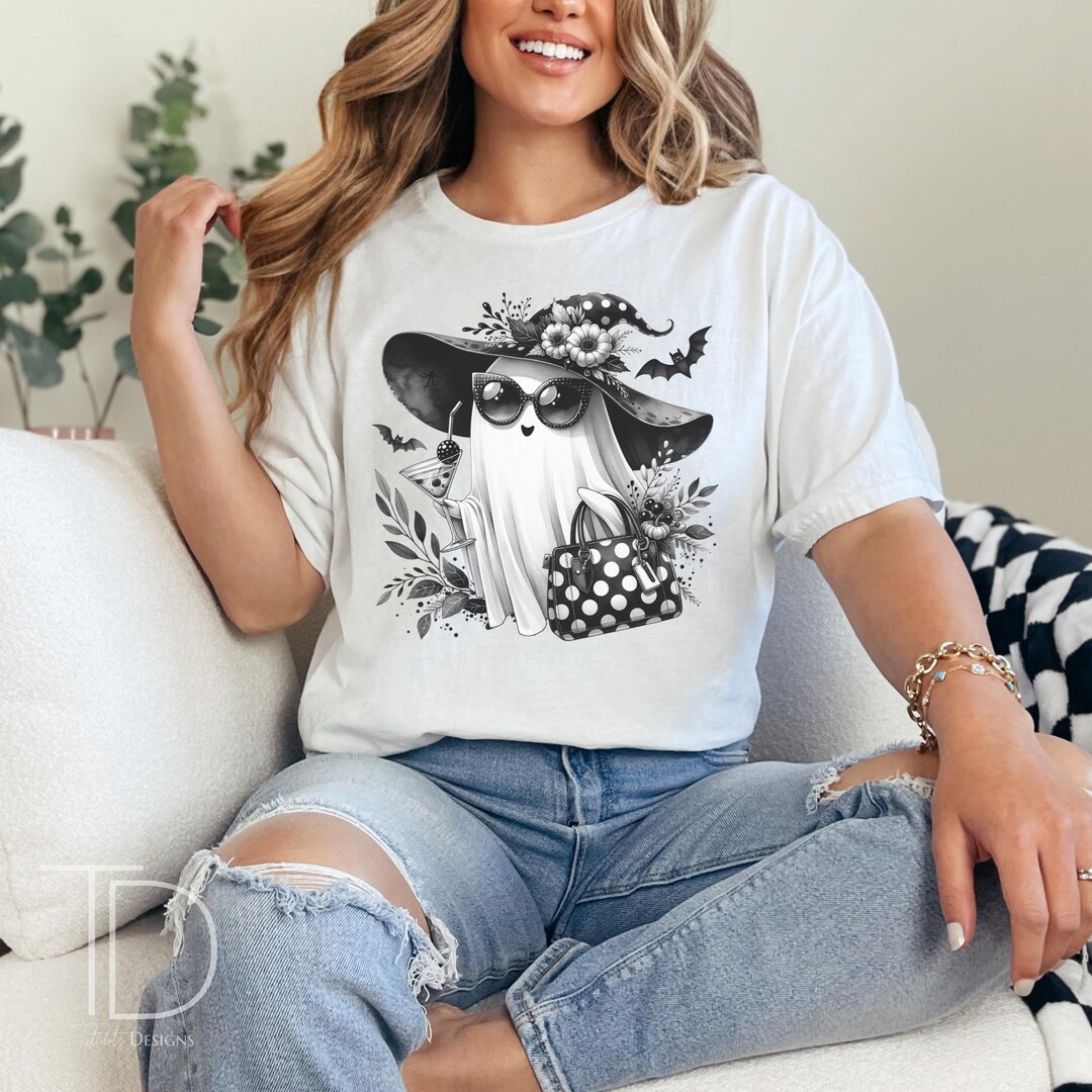 Spooky Lady Ghost, Halloween Svg, Fall SVG, Pumpkins, Leaves SVG, Cute ...