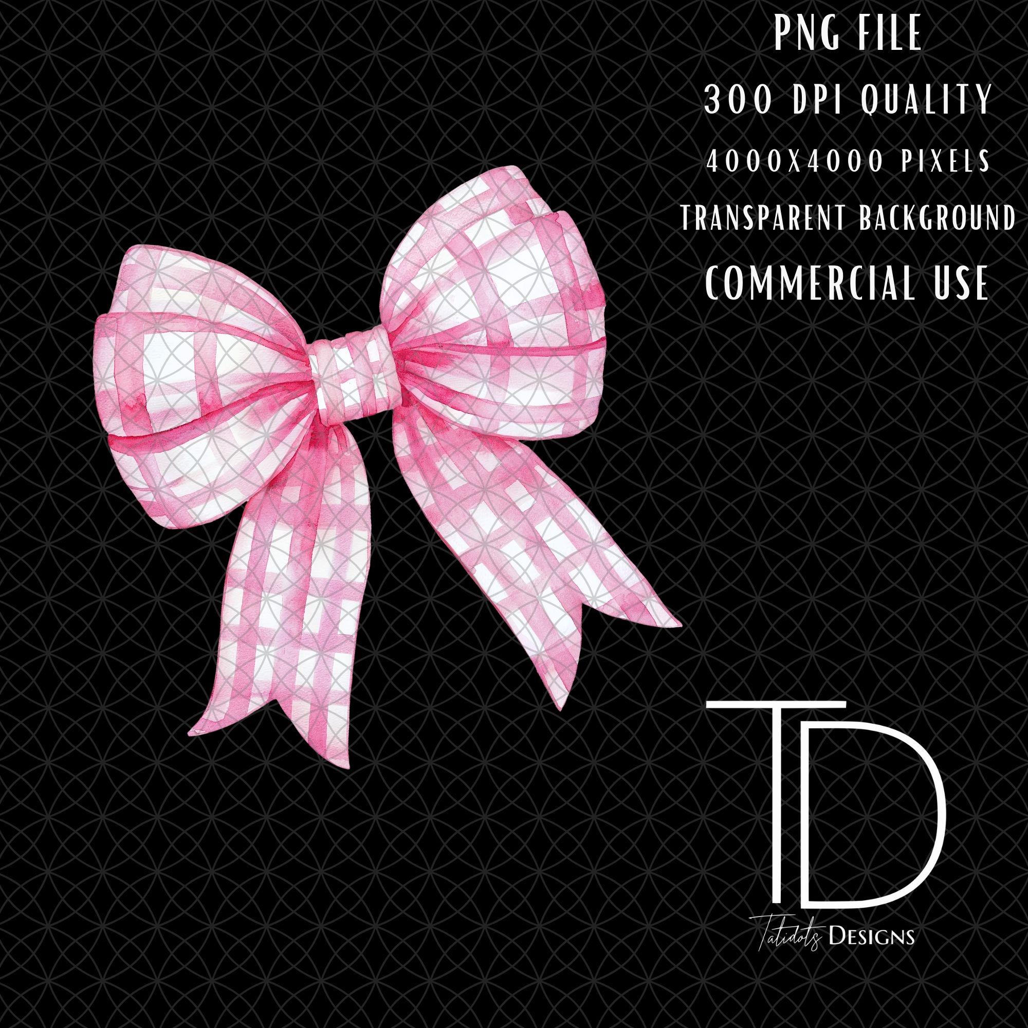 Coquette PNG Bundle, Watercolor Pink Bow, 8 Pink Bow Clipart, Coquette ...