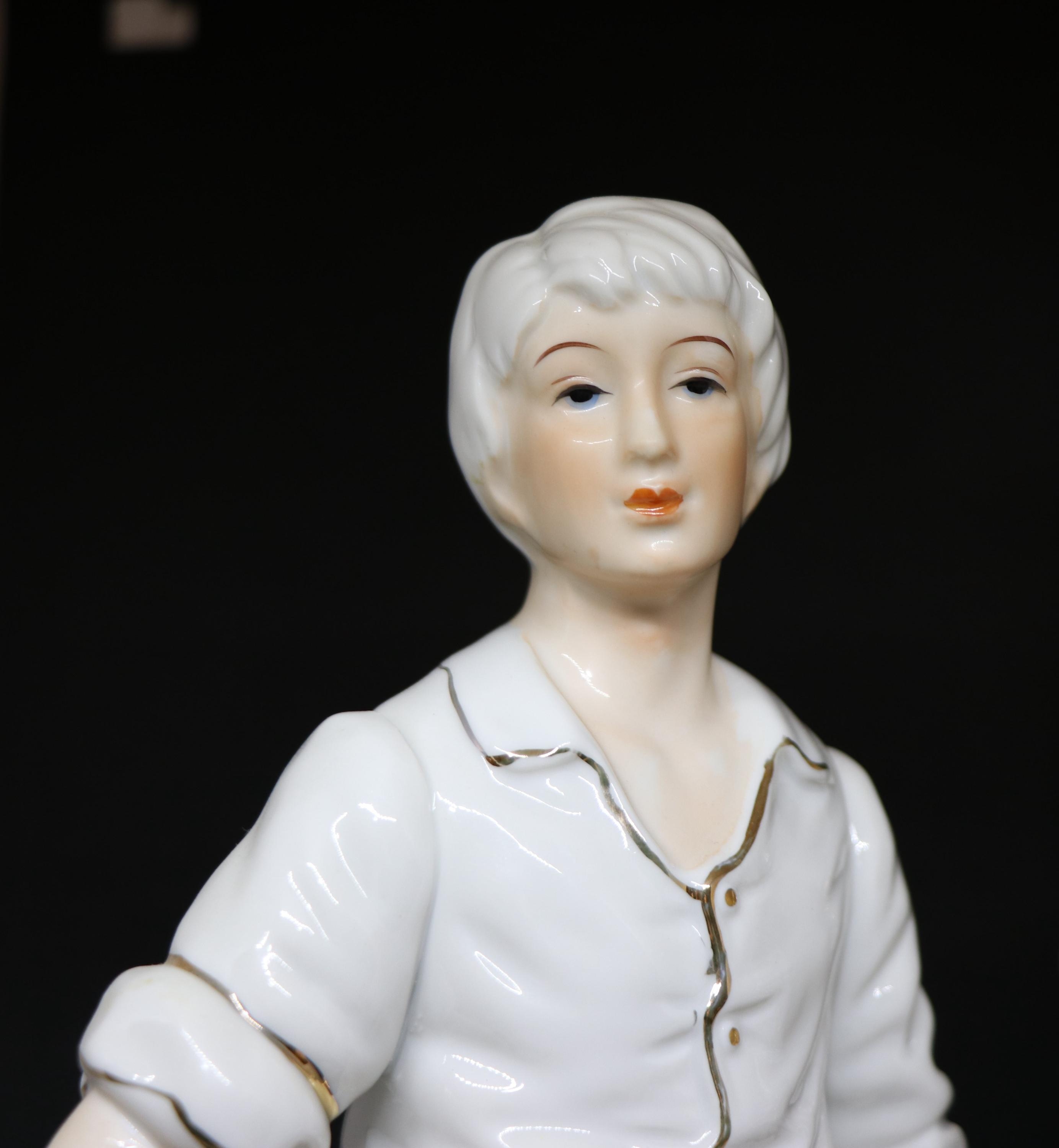 Italian Porcelain Peasant Statues - Etsy
