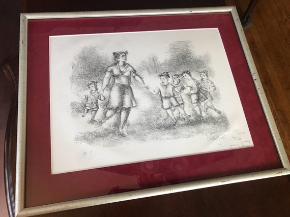 Early Chaim Gross Signed Artist Proof Vintage Lithograph - Etsy