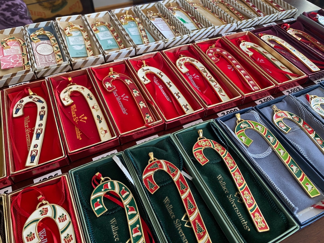 Wallace Candy Cane Ornament Vintage Annual Christmas Ornaments 1981 ...