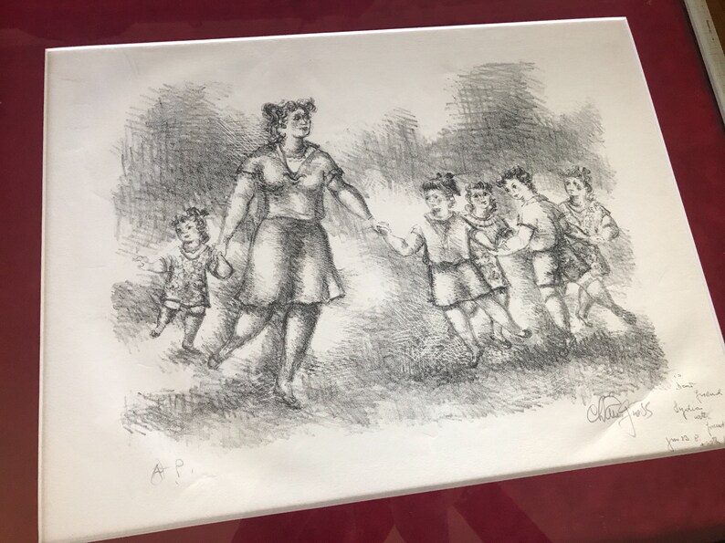Early Chaim Gross Signed Artist Proof Vintage Lithograph - Etsy