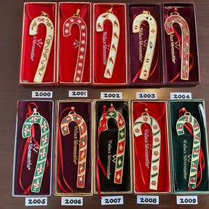 Wallace Candy Cane Ornament Vintage Annual Christmas Ornaments 1981 ...