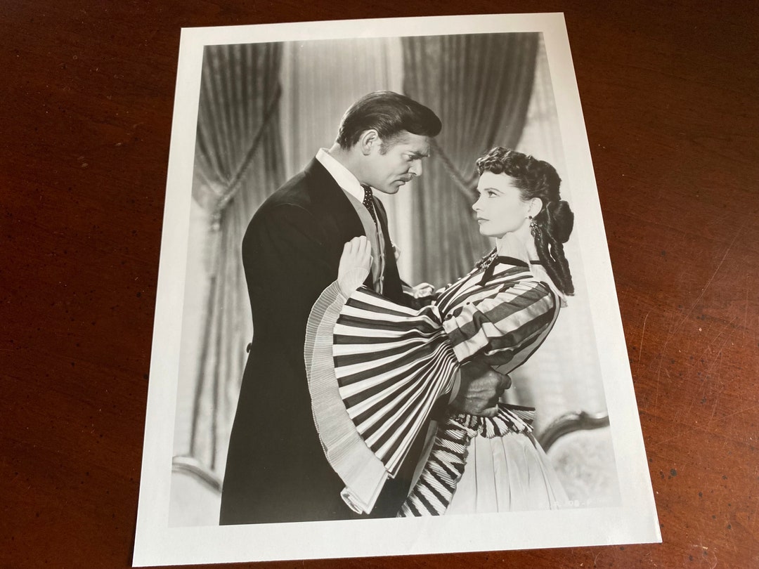 Vintage Vivien Leigh Clark Gable Embrace - Gone With the Wind ...