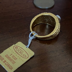 Vintage D'orlan Aries Zodiac Ring - Flying Ram Chrysomallus - Mesa Mesha - Horoscope Astrology ...